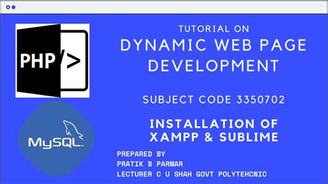 Installation Of Xampp And Sublime Youtube