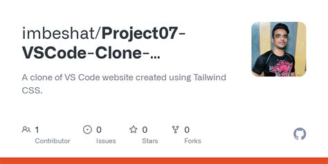 Github Imbeshatproject07 Vscode Clone Tailwindcss A Clone Of Vs Code Website Created Using