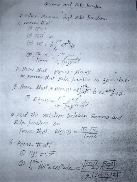 Gamma And Beta Function Pdf