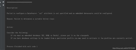 解决if You Want An Embedded Database H2 Hsql Or Derby Please Put It On The Classpath问题java
