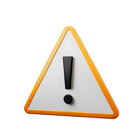 Warning Triangle Sign 3d 26852438 Png