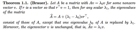 Linear Algebra Shifting Eigenvalues Of A Matrix Mathematics Stack