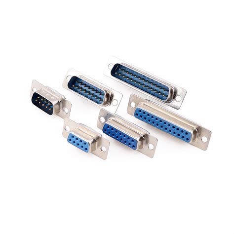 5pcs Rs232 Db9 Db15 Db25 Db37 Solder Type Connector Dip Straight Mount Serial Port Adapter 2