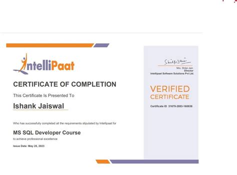 Ishank Jaiswal On Linkedin Thankyou Sql Learning Experience
