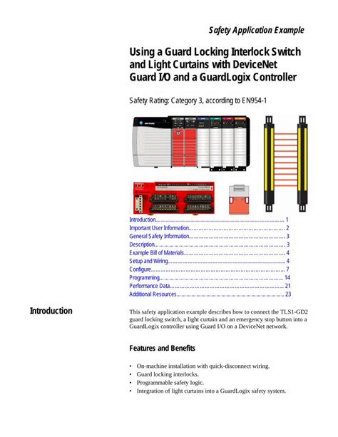PDF SAFETY AT A EN P Using A Guard Locking Safety Application Example Using A Guard