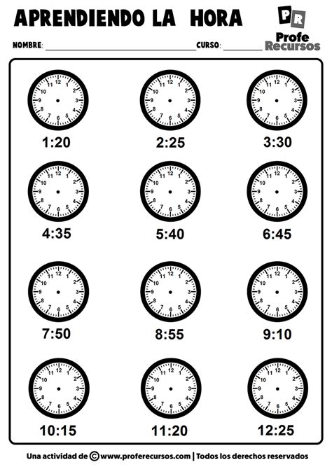 Aprender La Hora