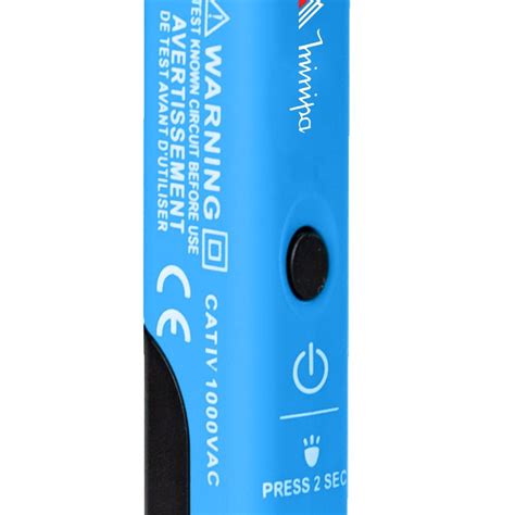 Detector De Tensão Ac 50 A 1000v Cat Iv Com Lanterna Minipa Ezalertmax