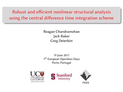 robust and efficient nonlinear structural analysis using the central