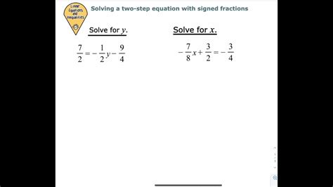 How Do I Get Rid Of Fractions In An Equation Youtube
