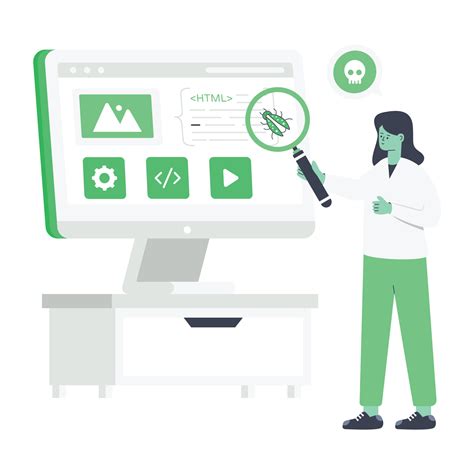 A Mini Flat Illustration Of Software Bug 9204546 Vector Art At Vecteezy