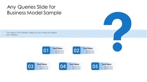 any queries slide for business model sample ppt powerpoint presentation