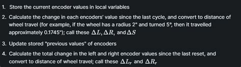 Need Help In Odometry Algorithm VEXcode V5 Tech Support VEX Forum