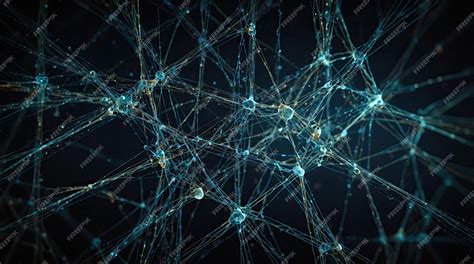 Premium Photo Abstract Digital Background With Interconnected Neural