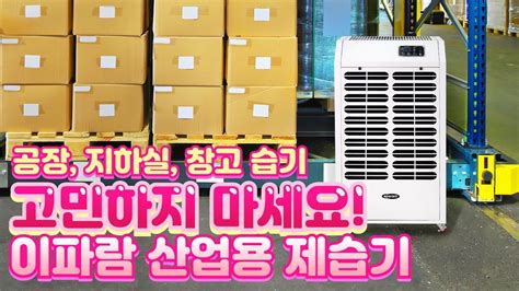 공장 지하실 창고 결로와 습기의 효과적인 해결법 이파람 대형 산업용 제습기 Youtube