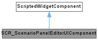 Arma Reforger Script API SCR ScenarioPanelEditorUIComponent Interface