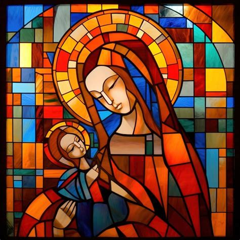 Premium Ai Image Catholic Stained Glass Windows