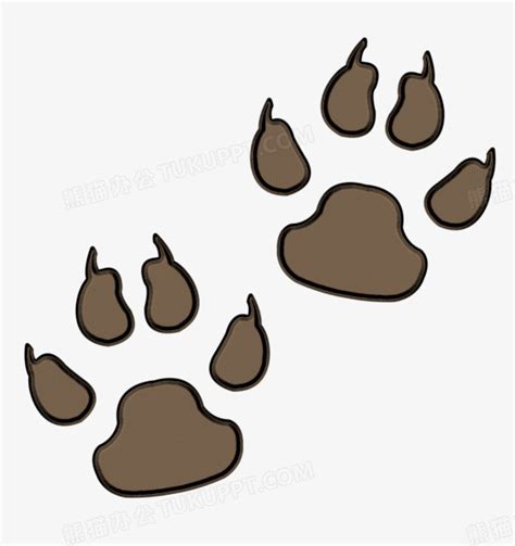 熊猫爪印卡通图片 熊猫图片卡通图片 大山谷图库
