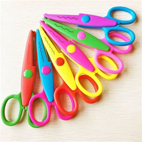 Buy 6pcs Per Set Diy Craft Scissors Wave Edge Craft