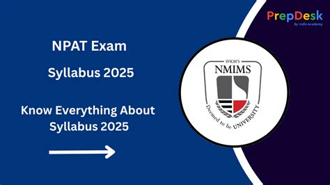 Npat Syllabus 2025 Section‑wise Topics Exam Pattern And Preparation Guide Prepdesk