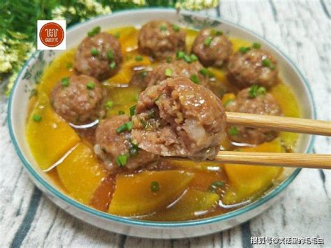 天热不想开火用南瓜做底跟肉丸子一起蒸味道奇好鲜香味醇 膳食养生频道 东方养生