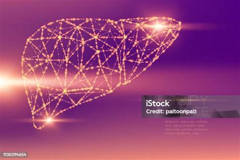 간 모양 미래 패턴 와이어 프레임 다각형 Bokeh 빛 구조와 렌즈 플레어 보라색 그라디언트 배경 복사 공간에 고립 된 의료