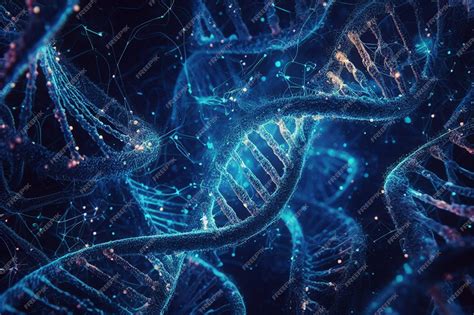 Premium Ai Image Photo 3d Dna Background With Detailed And Stylistic