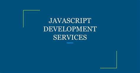 Javascript Development Services By Pearllemonweb Issuu