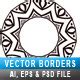 Vector Rounded Borders Set Vectors GraphicRiver