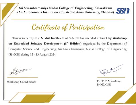 Excited To Have Recently Attended The Embedded Software Development