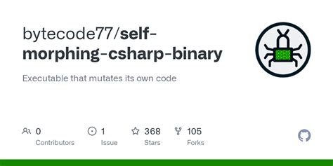 Github Bytecode77self Morphing Csharp Binary Executable That
