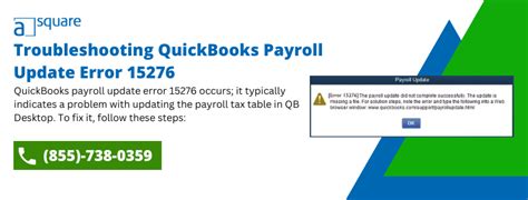 Fixing QuickBooks Payroll Update Error 15276 In Minutes