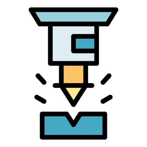 Premium Vector Engineering Cnc Machine Icon Outline Vector Work Tool Lathe Equipment Color Flat