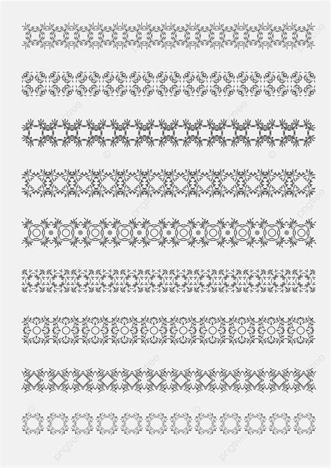 a collection of decorative divider lines in diverse design styles vector ruleline drawing