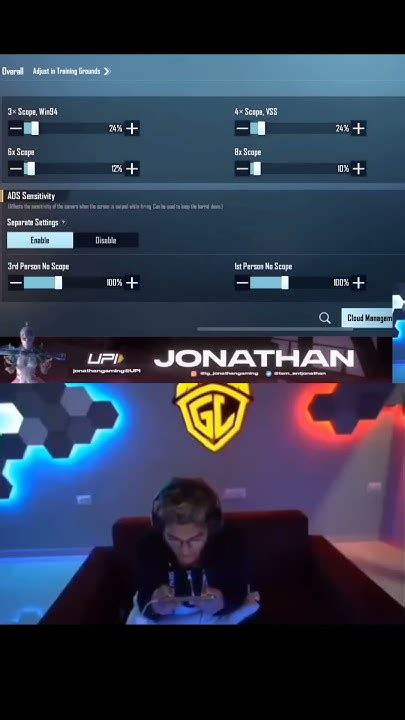 Jonathan Gaming Sensitivity Leaked Jonathan Bgmi Dynamo Youtube