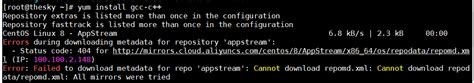 Centosyum Installation Error Error Failed To Download Metadata For Repo‘ Appstream ‘ Xxxx