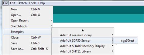 Arduino Test Adafruit Sgp30 Tvoc Eco2 Gas Sensor Adafruit Learning System