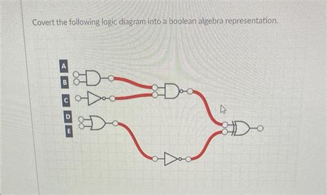 Solved Covert The Following Logic Diagram Into A Boolean Chegg Com