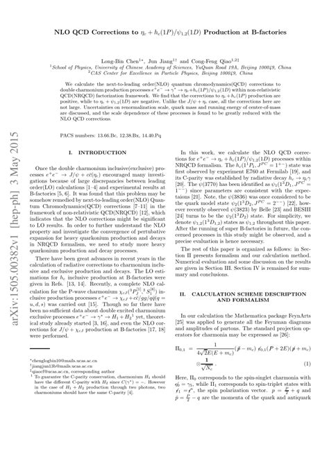 Pdf Nlo Qcd Corrections To Etachc1ppsi 12 1d Production