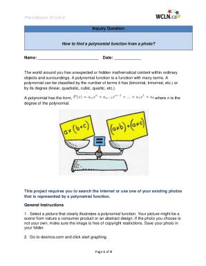 Fillable Online Solved Polynomial Functions Name Date Graph The Following Fax Email Print