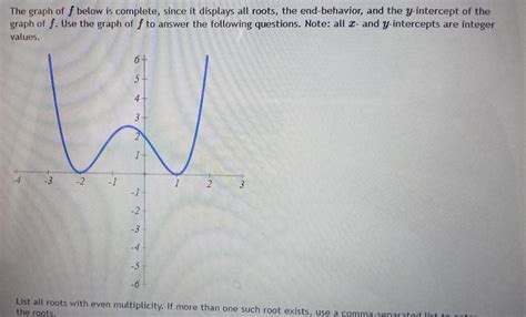 Answered The Graph Of Below Is Complete Since It Displays All Roots Kunduz