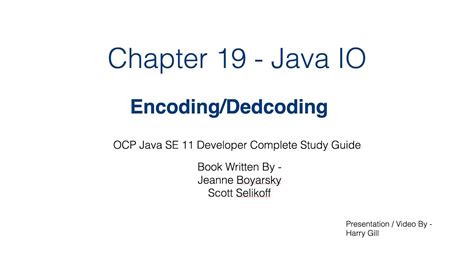 Part 0 Encodingdecoding Java Io Inputoutput Youtube
