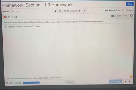 Solved Save Homework Section 11 3 Homework Score 0 Of 1 Pt