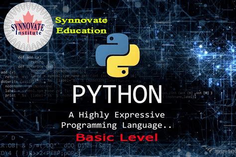 Python Programming Basic Level Synnovate Incubator Of Research Entrepreneurship SIRE