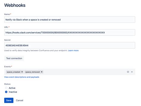 Managing Webhooks Confluence Data Center 101 Atlassian Documentation