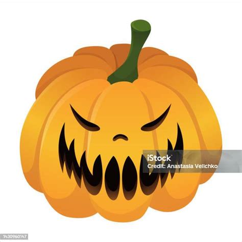 소름 끼치는 미소를 짓는 호박 무서운 얼굴 호박 등불 잭 오 랜턴 할로윈 10월에 대한 스톡 벡터 아트 및 기타 이미지 10월 가을 공포 무서움 Istock