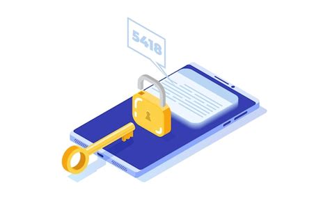 Premium Vector Two Factor Authentication Password Secure Notice