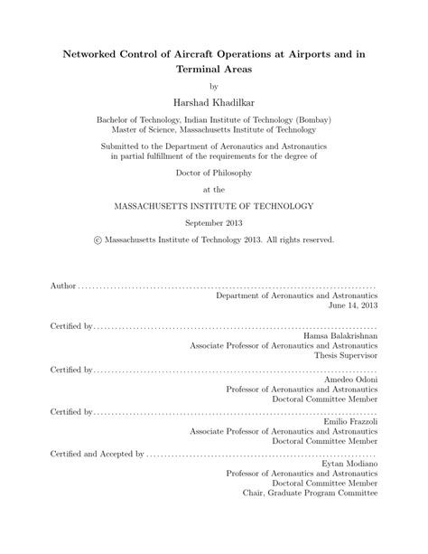 Pdf Integrated Control Of Airport And Terminal Airspace Operations