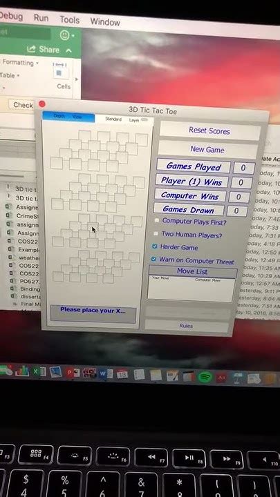 excel tic tac toe youtube