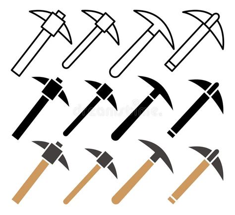 Pick Axe Icon Vector Stock Vector Illustration Of Work 348102411