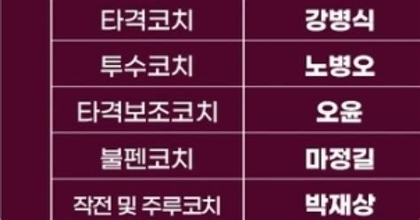 채종국·마정길·이승호 코치 영입 키움 2023시즌 코칭스태프 구성 완료